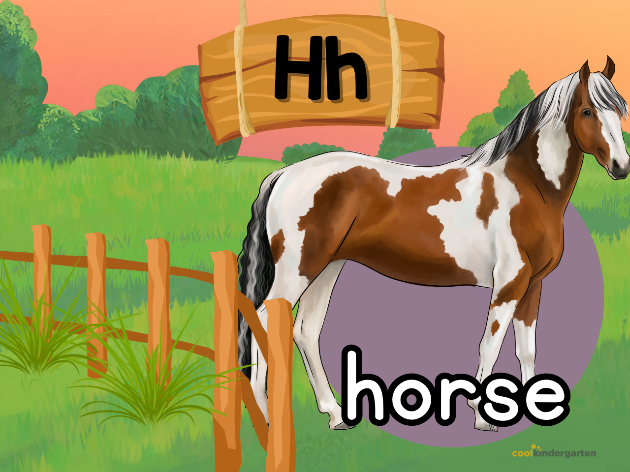 Letter Puzzle: H is for Horse - Cool Kindergarten