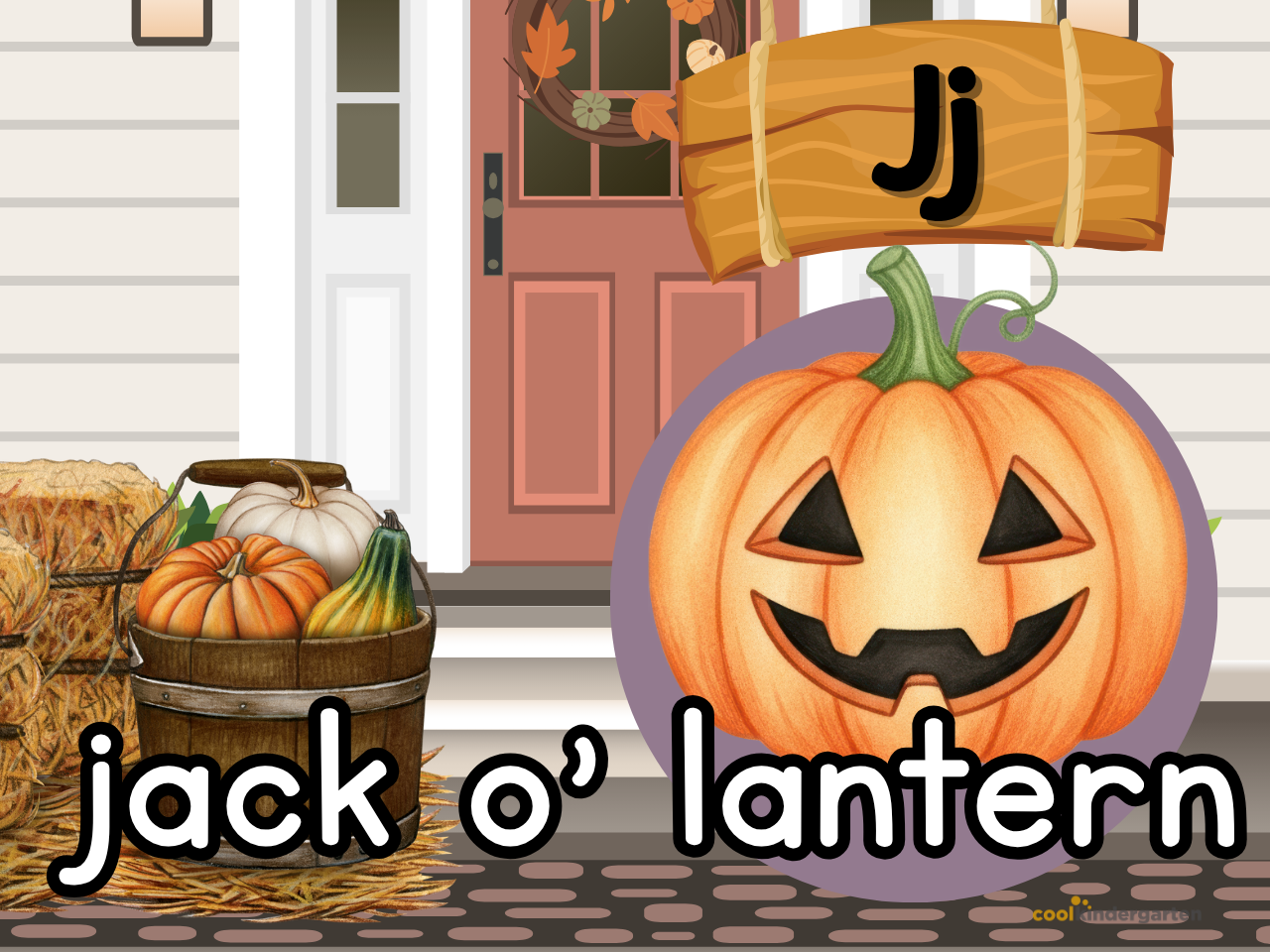 Letter Puzzle: J is for Jack-o-lantern - Cool Kindergarten