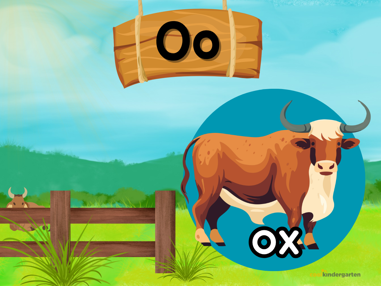 Letter Puzzle: O is for Ox - Cool Kindergarten