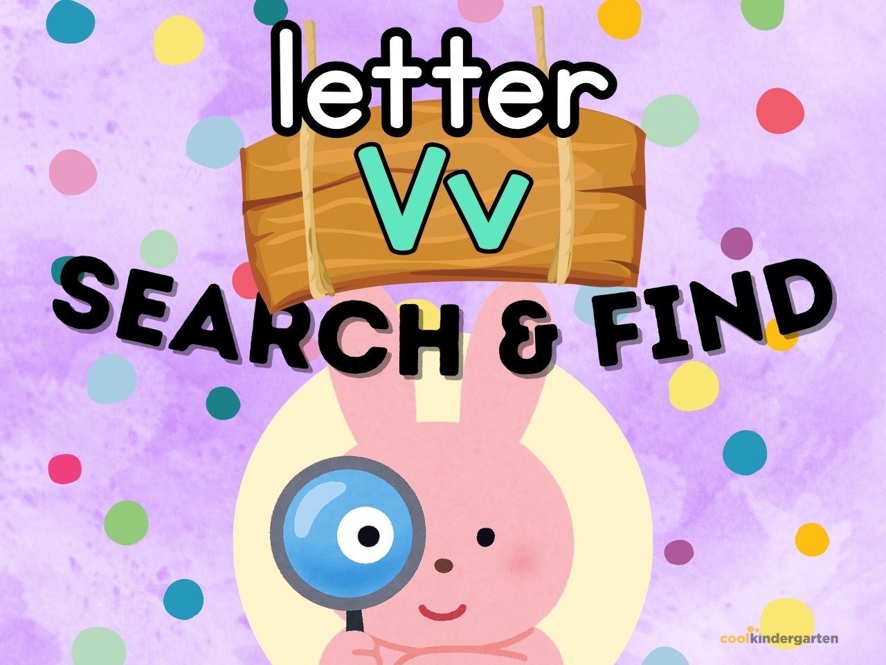 Search n’ Find Letter V - Cool Kindergarten